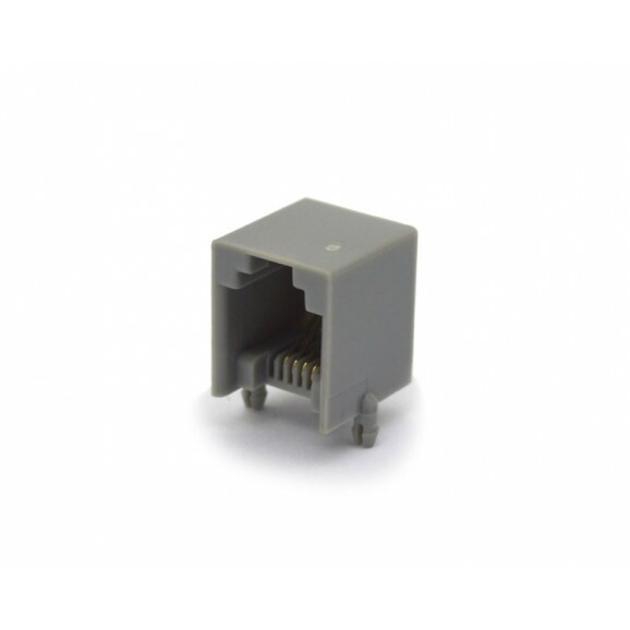 Conector Jack RJ11 DS1133-S6P4C 90º com 04 Vias - Connfly