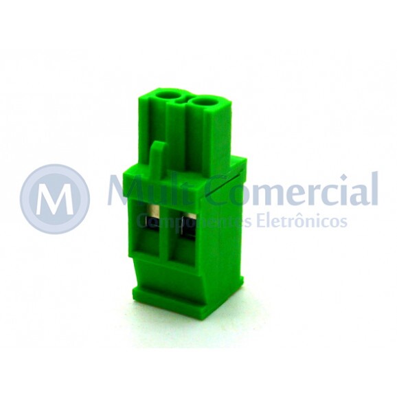 Conector Verde Multipolar AKZ1100 - Passo 5.08mm - Phoenix Mecano