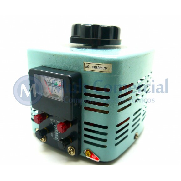 Variador de Voltagem Monofásico (Variac) TDGC2-0.5KVA 2A
