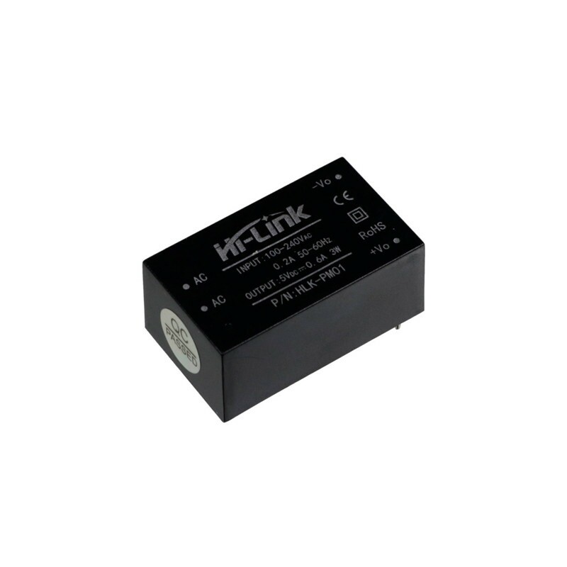 Mini Fonte Hi-Link HLK-PM01 110-240Vac para 5Vdc 600mA 3W - 03-527 - GC-223