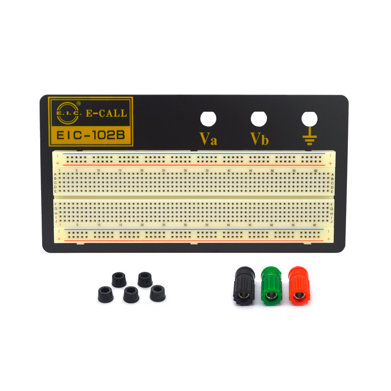 Protoboard 830 Pontos sem Kit de Jumpers EIC-102B 165-40-102B - E.I.C.