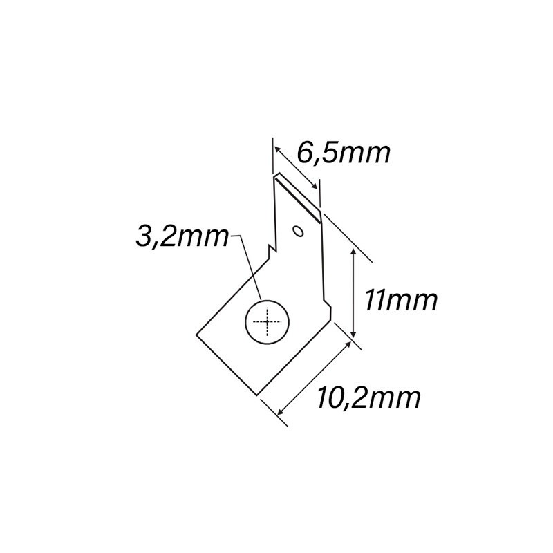Terminal Lingueta de Fixação Simples 90° 190050 - Eletro Service