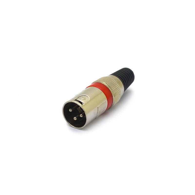 Conector Canon Macho 3 Vias - Diversas Cores