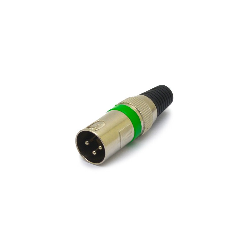 Conector Canon Macho 3 Vias - Diversas Cores