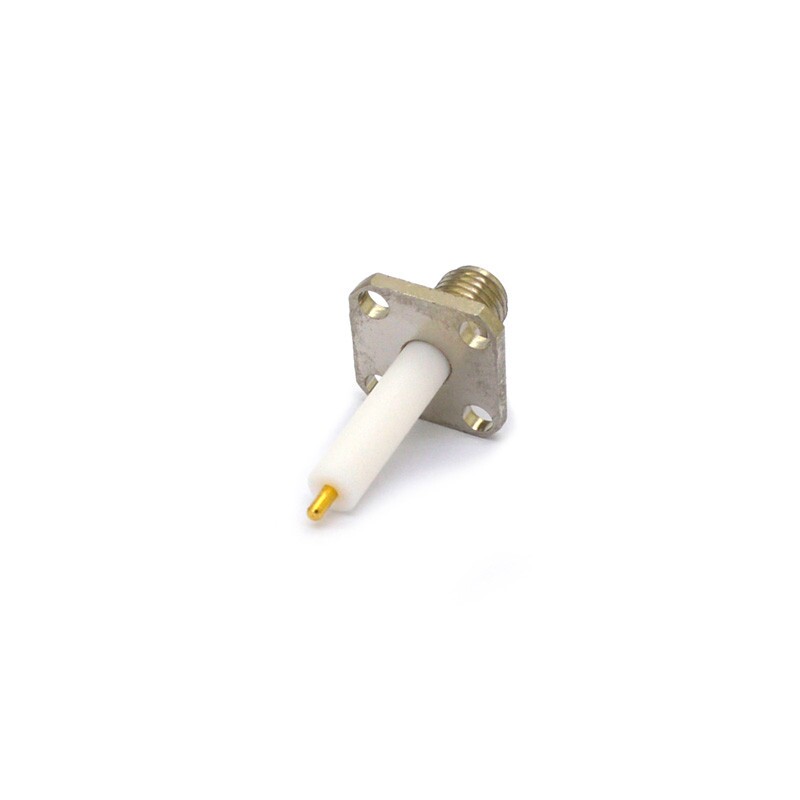 Conector SMA Fêmea Reto Painel Base Quadrada 12,7mm Isolante de 15,2mm - 3005 - Gav 81 - KLC