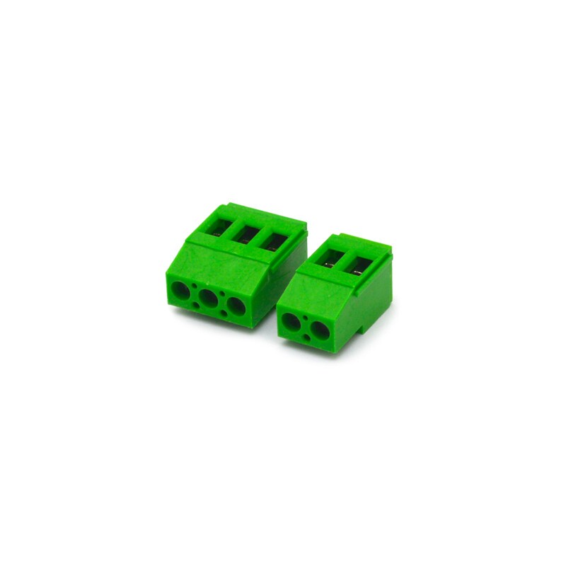 Conector Verde Multipolar AK700 Vertical Passo de 5.00mm - 2 e 3 Vias - Phoenix Mecano