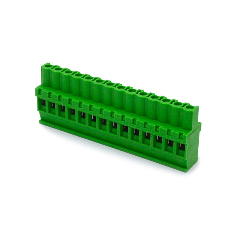 Conector Verde Multipolar AKZ1110 Fêmea - Passo 5,08mm - 2 a 16 Vias ...