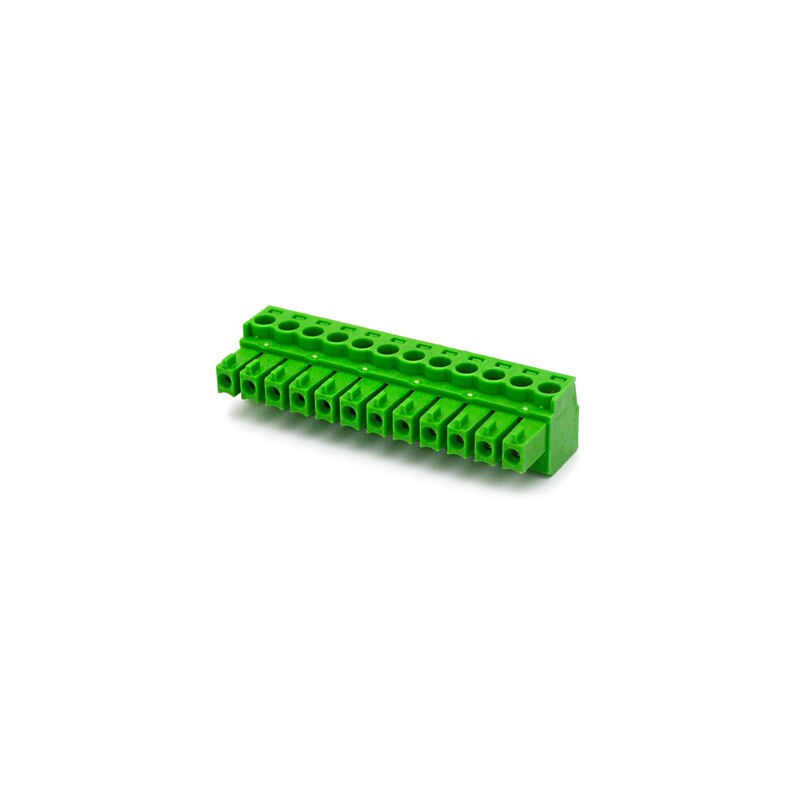 Conector Verde Multipolar AKZ1550 Fêmea Passo 3,81mm - 2 a 16 Vias ...