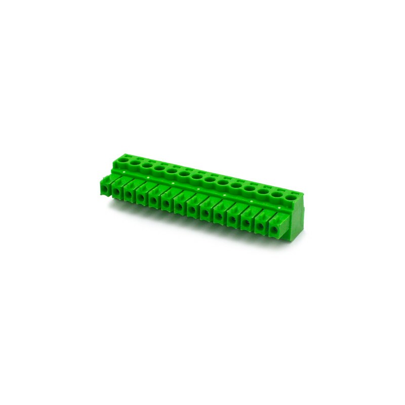 Conector Verde Multipolar AKZ1550 Fêmea Passo 3,81mm - 2 a 16 Vias ...