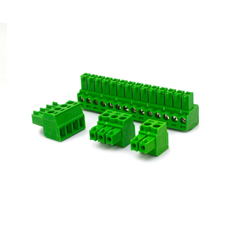 Conector Verde Multipolar AKZ1550 Fêmea Passo 3,81mm - 2 a 16 Vias ...