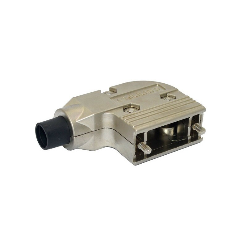 Capa Metálica Kit Longo 90º Graus para Conector DB9 DS1047-01-9M2-90