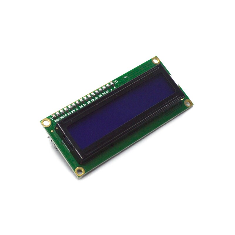 Display LCD 16x2 Azul com Luz de Fundo (Backlight) com Módulo I2C Soldado - GC-173