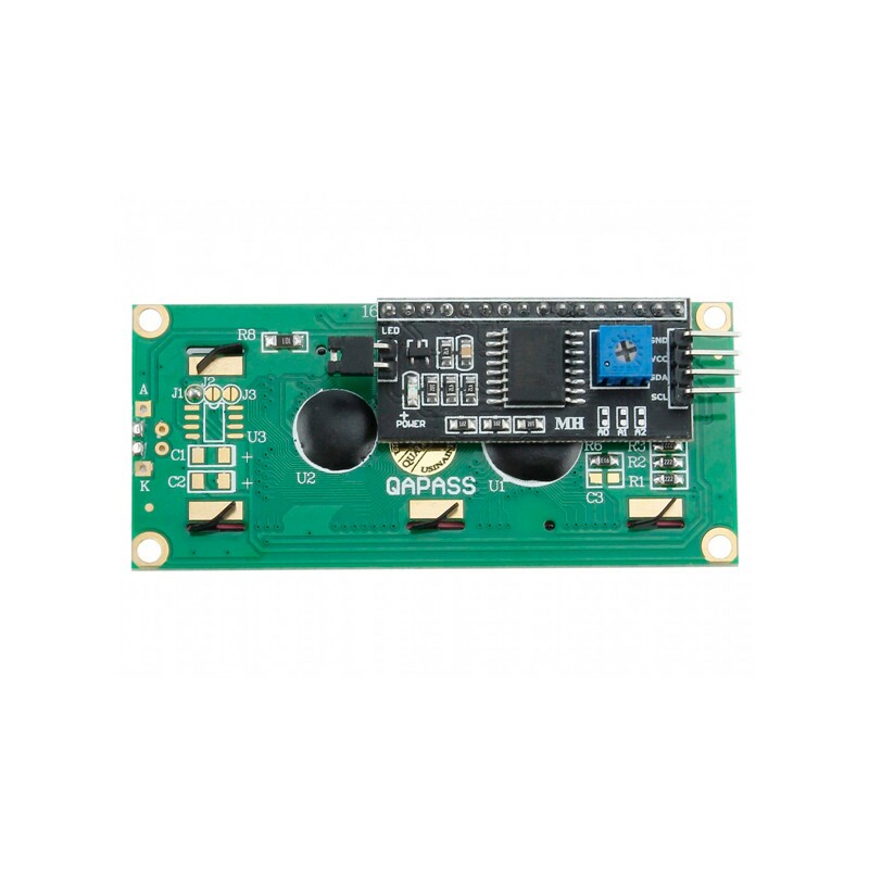 Display LCD 16x2 Azul com Luz de Fundo (Backlight) com Módulo I2C ...