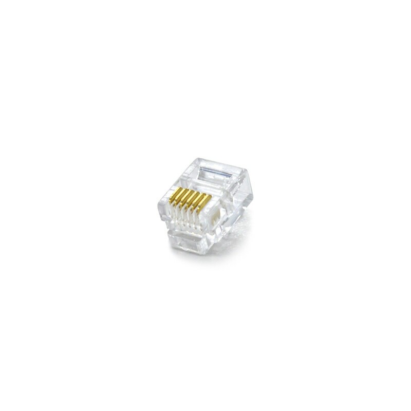Conector RJ12 6P6C 6 Vias - DS1122-6P6C