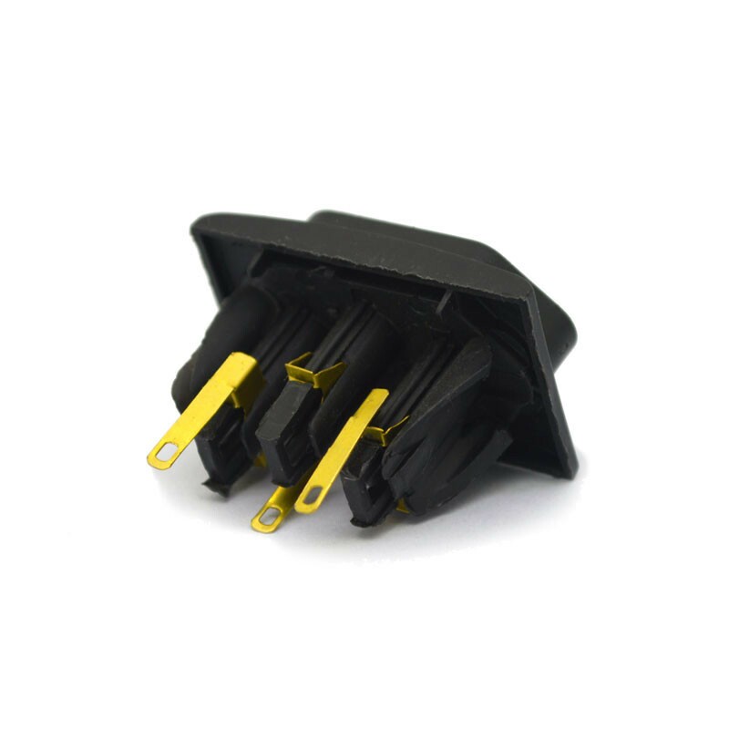 Tomada para Painel Unitário 2P+T Preta 10A/250V - EX1401