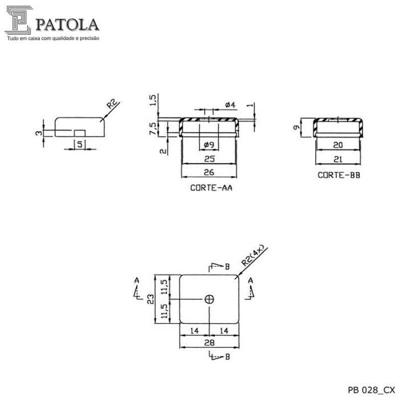 Caixa Plástica PB-028 - Patola