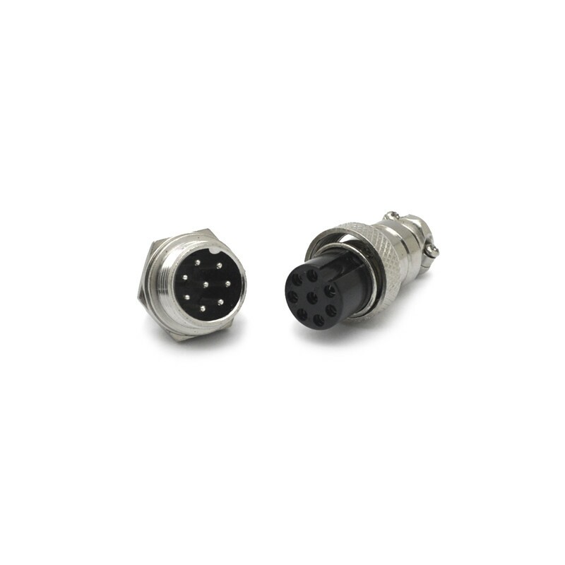 Conector Mike Macho para Painel e Fêmea para Cabo - 2 a 8 Vias ...