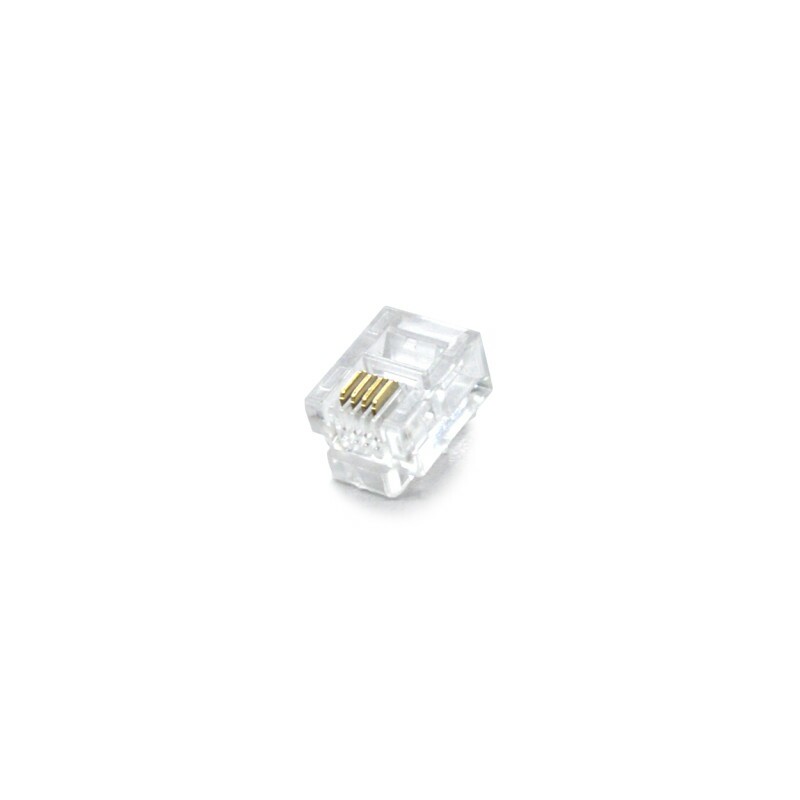 Conector RJ11 6P4C 4 Vias - JL52001C - Jiali