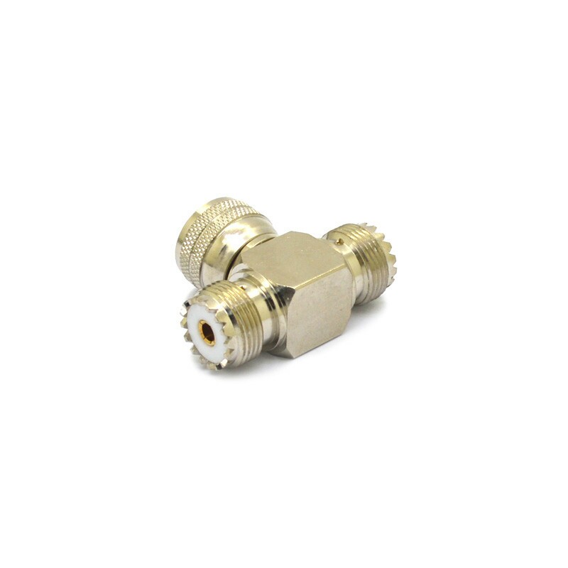Adaptador UHF Formato em T Duas Fêmeas e Um Macho - KA-4 - Gav 122 - KLC