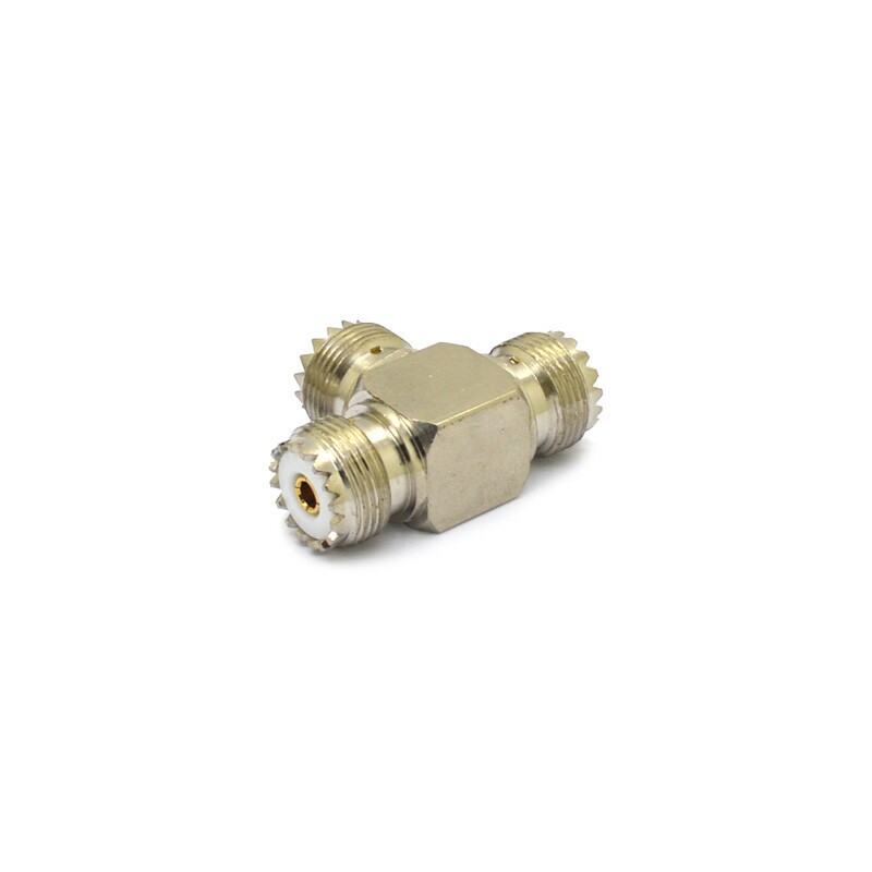 Adaptador UHF Formato em T Tripla Fêmea - KA-5 - Gav 136 - KLC