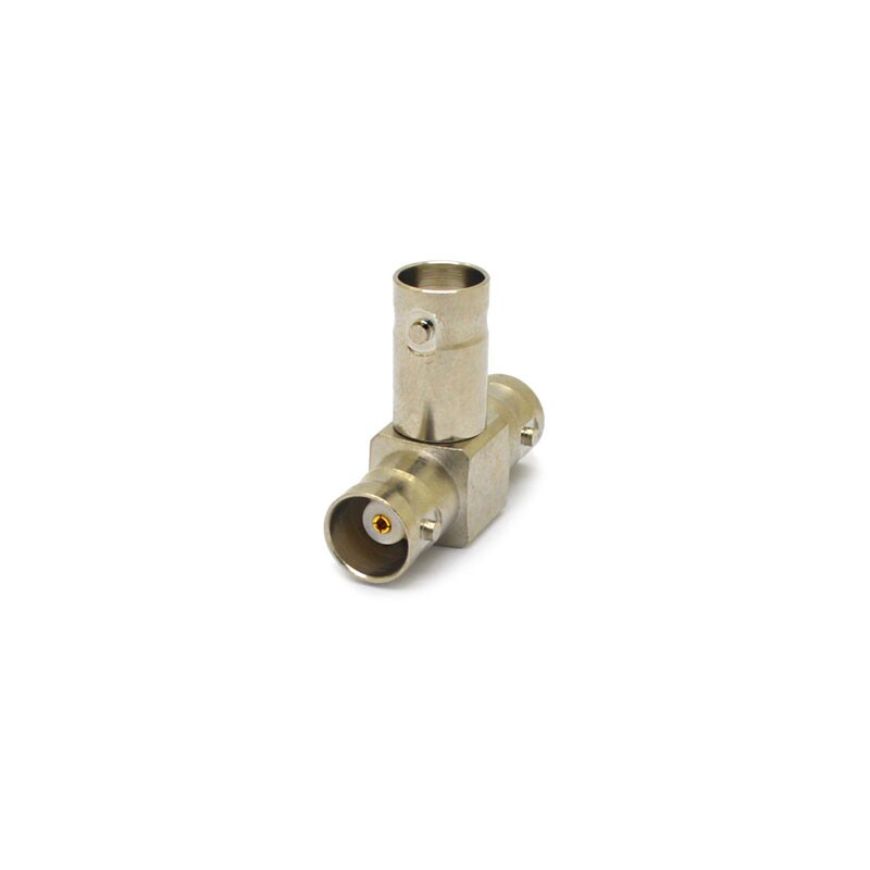 Adaptador BNC em T 50 OHms Tripla Fêmea - LA-7 - Gav 26 - KLC