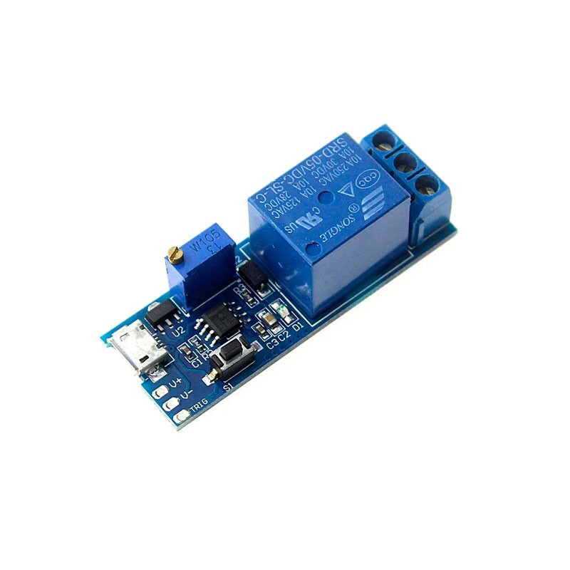 Relé Temporizador Trigger Micro USB 5V