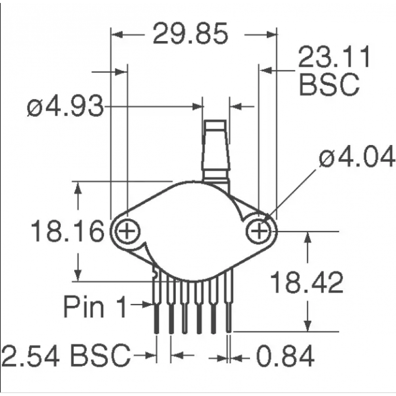 Sensores de pressão MPX5700GP - SIP-6 - NXP