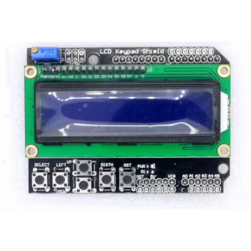 Display Lcd Keypad Shield 16x02 Com Teclado Compatível Com Arduino Gc 11