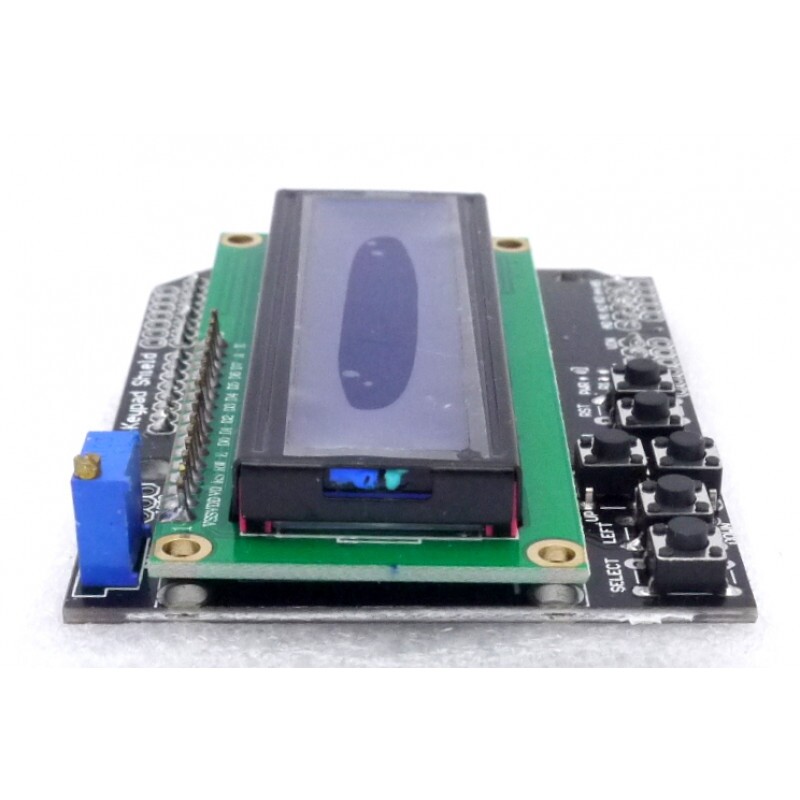 Display Lcd Keypad Shield 16x02 Com Teclado Compatível Com Arduino Gc 11