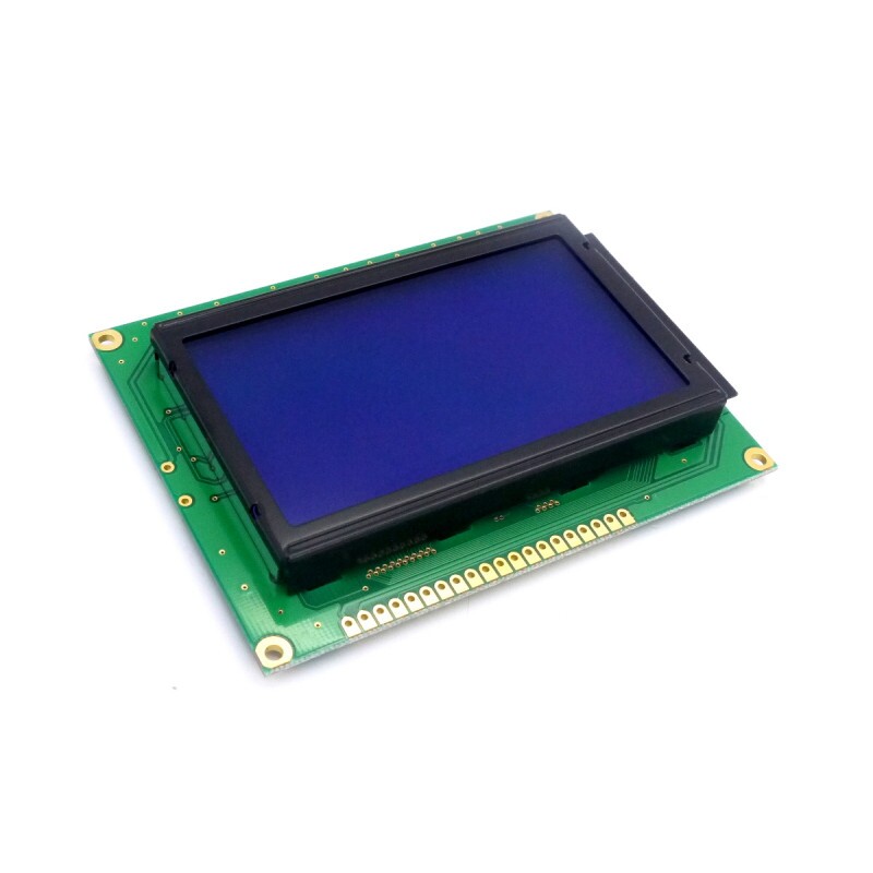 Display Gráfico LCD 128x64 Azul com Luz de Fundo (Back Light) WG-12864A ...