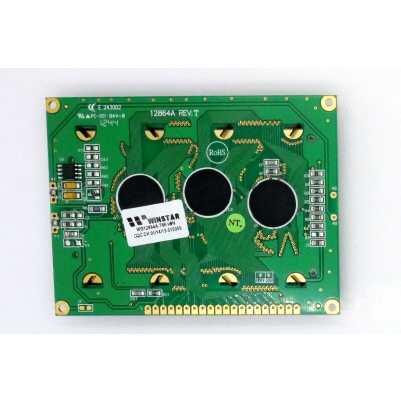 Display Gráfico LCD 128x64 Azul com Luz de Fundo (Back Light) WG-12864A ...