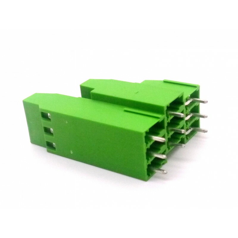 Conector Verde Multipolar AKZ770-03 Macho de 3 vias - Passo 5.08mm - Phoenix Mecano