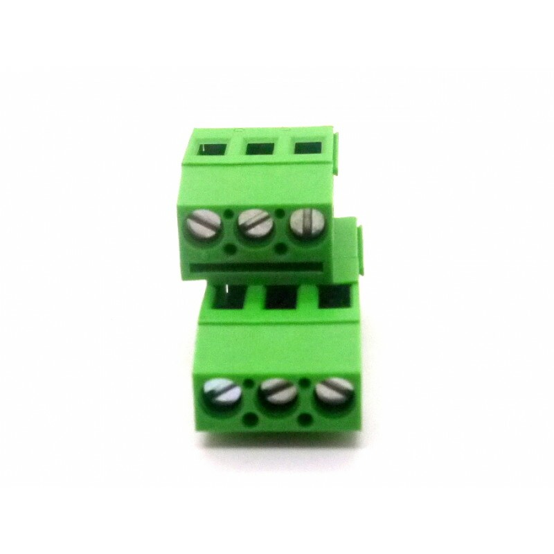 Conector Verde Multipolar AKZ750-03 Macho de 3 vias - Passo 5.08mm - Phoenix Mecano