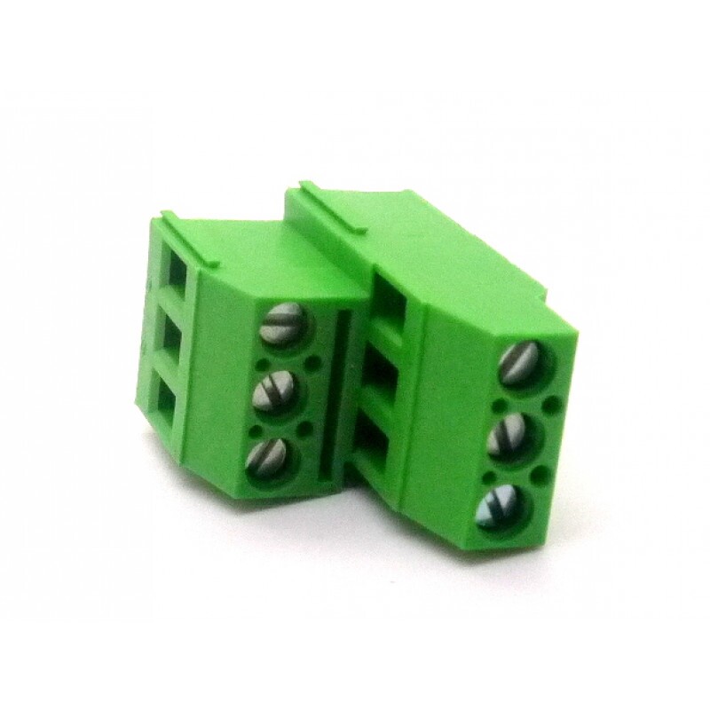 Conector Verde Multipolar AKZ750-03 Macho de 3 vias - Passo 5.08mm ...