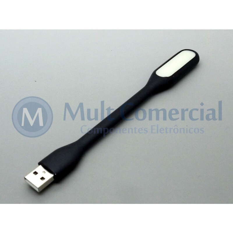 Lâmpada Led USB Portátil - Preto