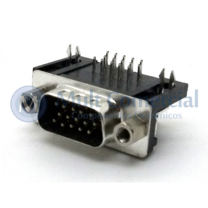 Conector Db15 Vga Macho Pci 90°