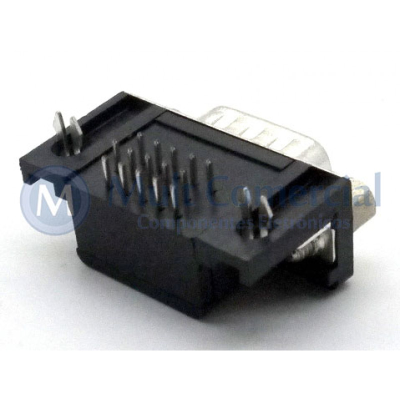 Conector Db15 Vga Macho Pci 90°