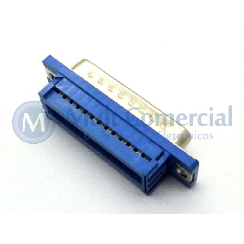 Conector DB25 Macho Para Cabo Flat