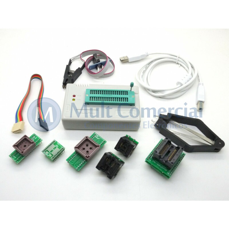 Kit Programador Mini PRO TL866A Eprom Flash Avr Pic Suporte a Icsp