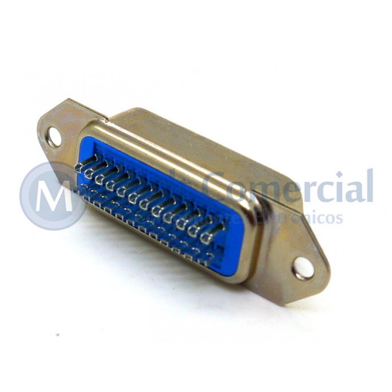 Conector Centronics Macho Solda Fio DS1039-01-24ML1X - 24 Vias - Connfly