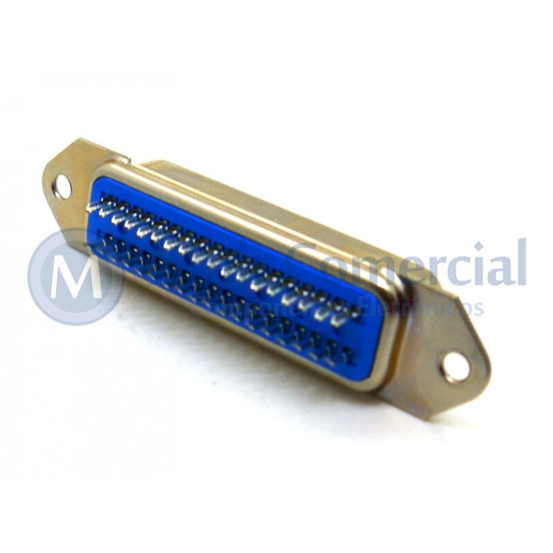 Conector Centronics Fêmea Solda Fio DS1039-01-36FLOS - 36 Vias - Connfly