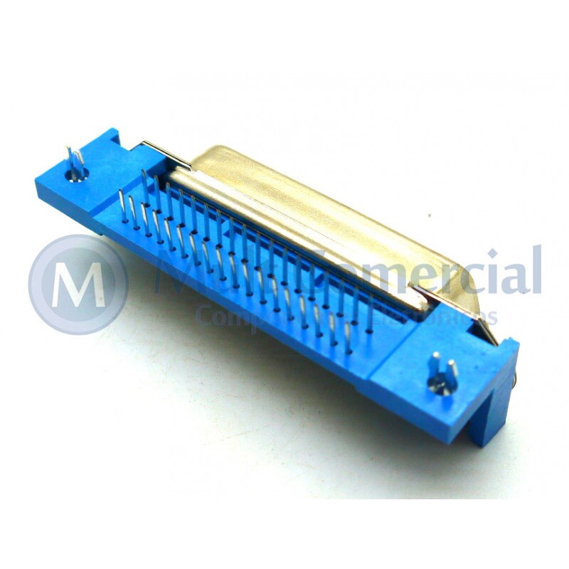 Conector Centronics Fêmea 90° PCI DS-1079 - 36 Vias - Connfly