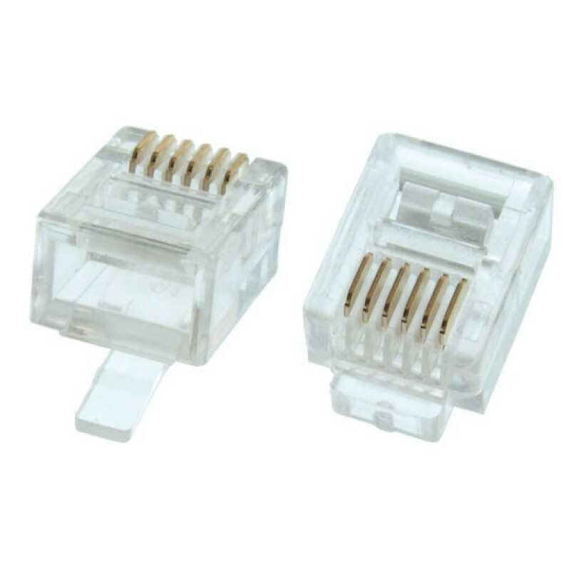 Conector RJ12 6X6 6 Vias - DS1122-P60T