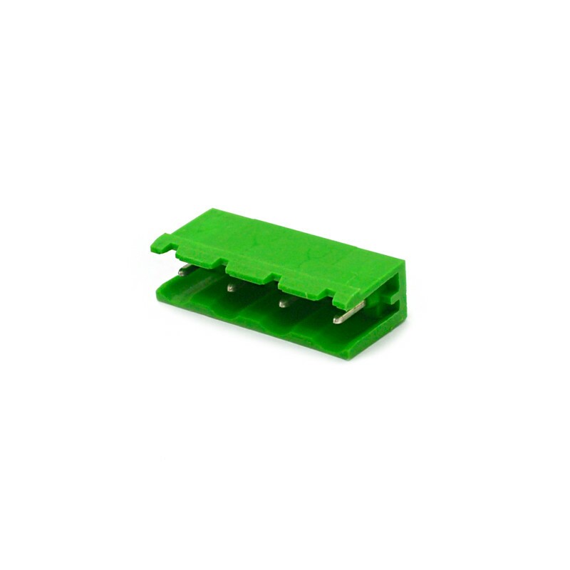 Conector Verde Multipolar STLZ960 Macho 180º (Vertical) Com as Laterais ...