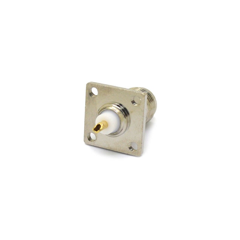 Conector TNC Fêmea Reto Painel Base Quadrada - TF-2 - Gav 70 - KLC