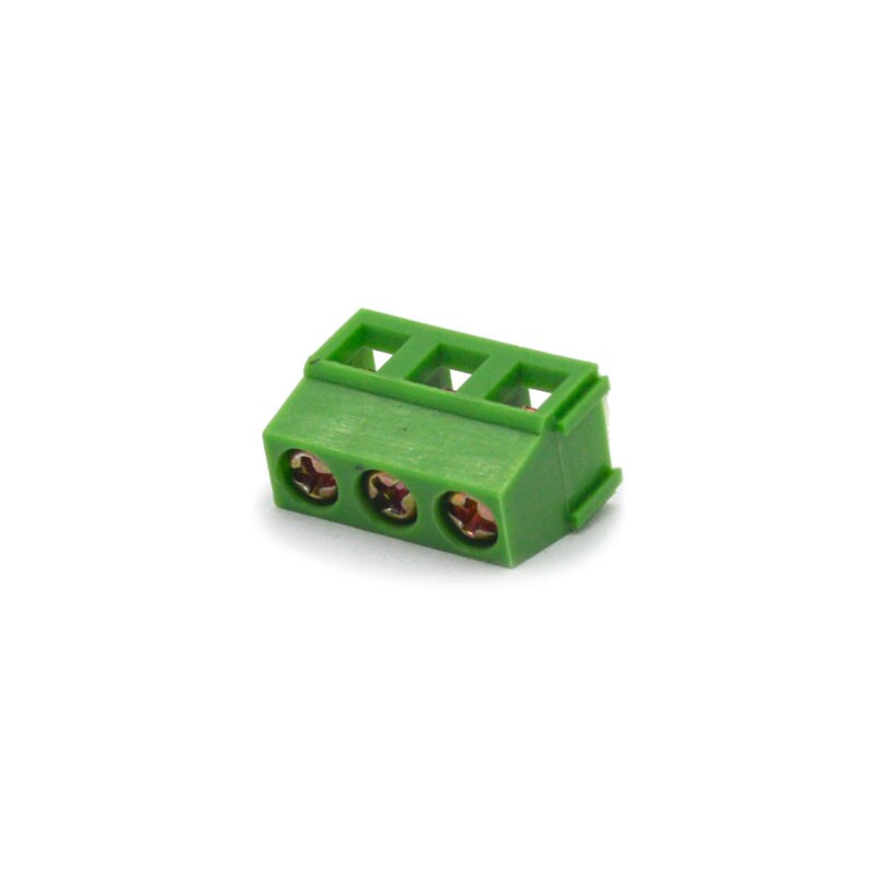 Conector Verde Multipolar WJ127 de 3 Vias - Passo 5,0mm