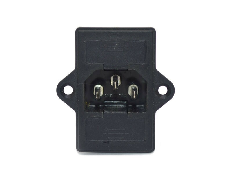 Tomada IEC com 2 Porta Fusível EX2550PT - EXATRONIC