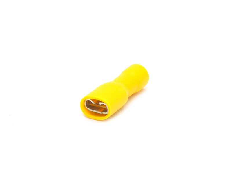 Terminal Faston Fêmea Isolado 12-10 AWG 2.6 a 6mm² Amarelo - FE1210-1TI ...