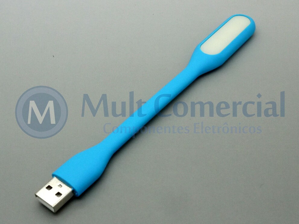 Lâmpada Led USB Portátil - Azul