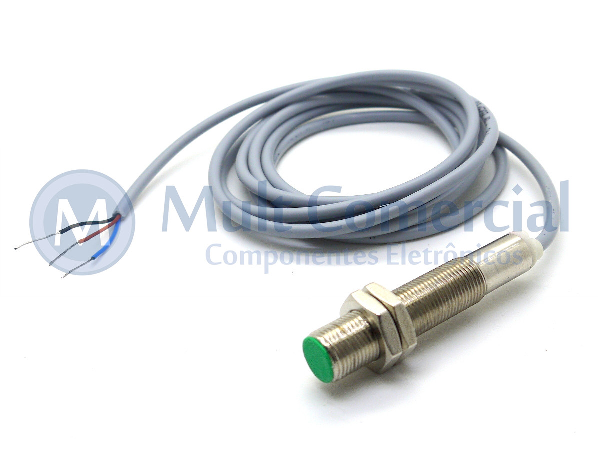 Sensor Indutivo ECL 2-12 DAP - M12 - Distância Sensora 2mm PNP - NA ...